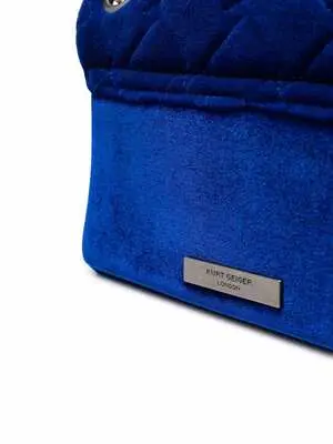 Kurt Geiger Mini Kensington Velvet Shoulder Bag