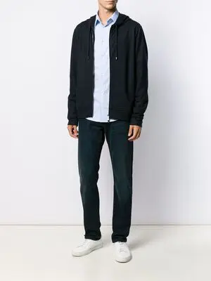 Giorgio Armani Zip-up Wool Lightweight Jacket