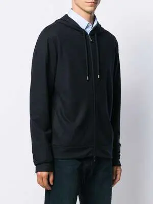 Giorgio Armani Zip-up Wool Lightweight Jacket