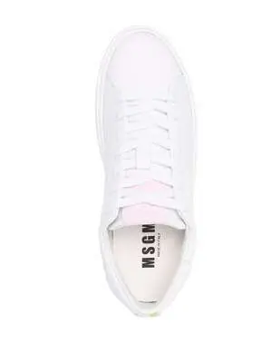 MSGM Debossed Logo Low-top Sneakers