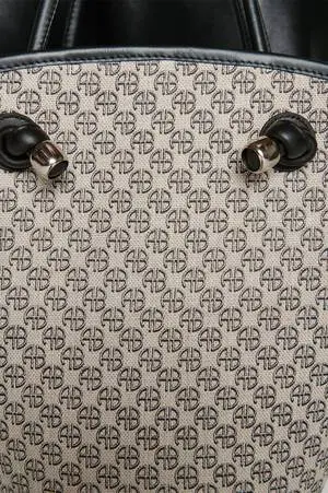 ANINE BING Mini Taylin Tote Monogram Print