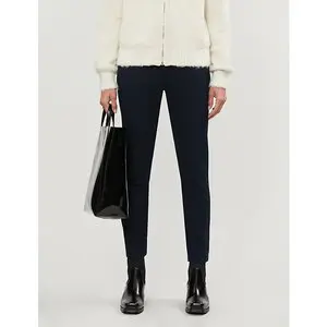Whistles Stretch-cotton Trousers - Navy