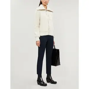 Whistles Stretch-cotton Trousers - Navy