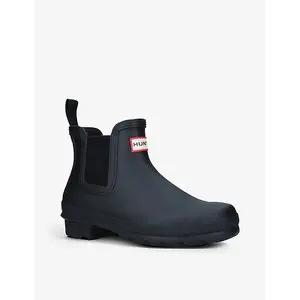 Hunter Original Chelsea Rubber Ankle Boots - Black