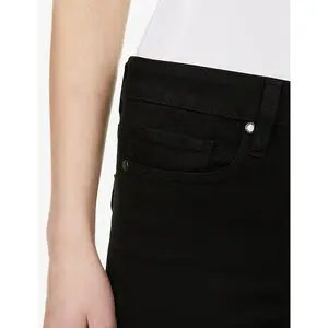 Paige Hoxton Skinny High-rise Jeans - Black Shadow
