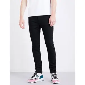 Nudie Jeans Lean Dean Slim-fit Tapered Jeans - Everblack