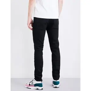 Nudie Jeans Lean Dean Slim-fit Tapered Jeans - Everblack
