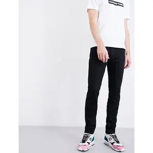 Nudie Jeans Lean Dean Slim-fit Tapered Jeans - Everblack