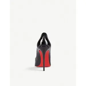 CHRISTIAN LOUBOUTIN Hot Chick 100 Patent-leather Courts - Black