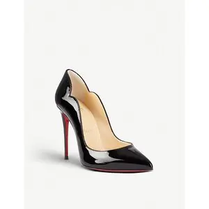 CHRISTIAN LOUBOUTIN Hot Chick 100 Patent-leather Courts - Black