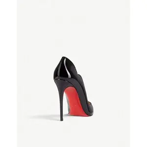 CHRISTIAN LOUBOUTIN Hot Chick 100 Patent-leather Courts - Black