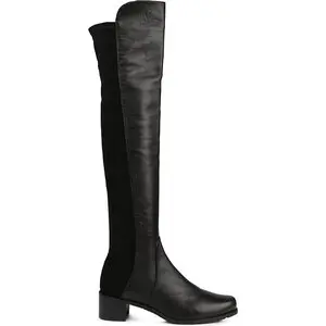 STUART WEITZMAN Reserve Stretch-back Leather Boots