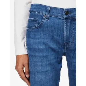 7 For All Mankind Regular-fit Straight-leg Stretch-denim Jeans