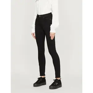 Paige Margot Ultra-skinny High-rise Jeans - Black Shadow
