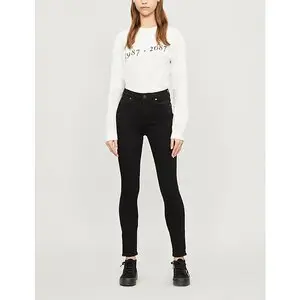 Paige Margot Ultra-skinny High-rise Jeans - Black Shadow