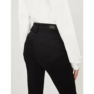 Paige Margot Ultra-skinny High-rise Jeans - Black Shadow
