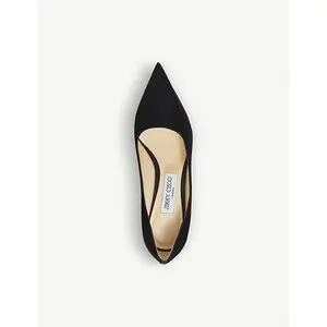 JIMMY CHOO Love Pointed-toe Suede Heels