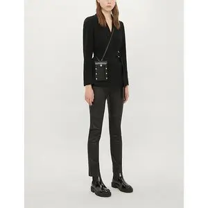 Claudie Pierlot Crepe Blazer With Belt - Black
