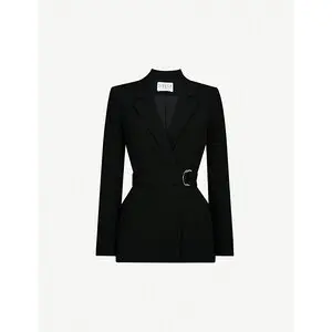 Claudie Pierlot Crepe Blazer With Belt - Black