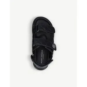 Kurt Geiger Orson Quilted Leather Sandals - Black