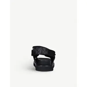 Kurt Geiger Orson Quilted Leather Sandals - Black