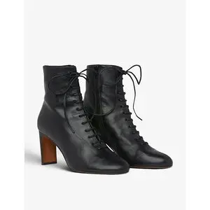 Whistles Dahlia Leather Lace-up Boots
