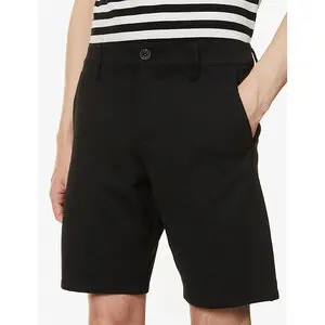 Paige Rickson Mid-rise Stretch-woven Shorts - Black