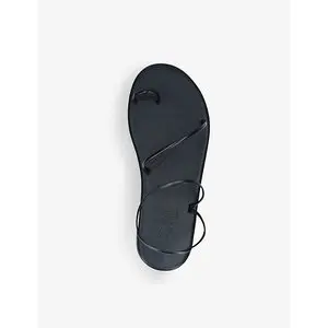 ANCIENT GREEK SANDALS Kansiz Faux-leather Sandals - Black