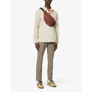 Paige Transcend Knit Stafford Tapered Trouser - Dark Taupe