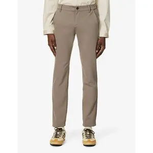 Paige Transcend Knit Stafford Tapered Trouser - Dark Taupe