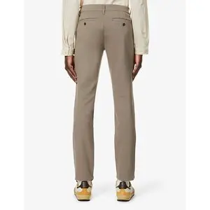 Paige Transcend Knit Stafford Tapered Trouser - Dark Taupe