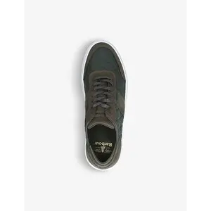 Barbour Liddesdale Quilted Shell And Woven Low-top Trainers