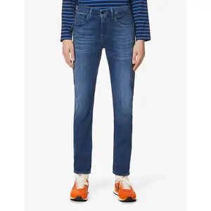 7 For All Mankind Slimmy Tapered Luxe Performance Plus Slim Jeans - Mid Blue
