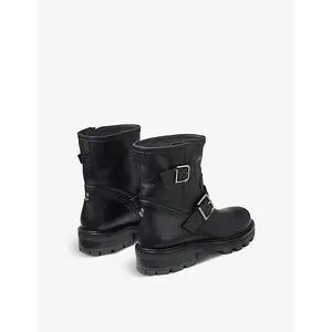 JIMMY CHOO Youth Ii Leather Ankle Boots