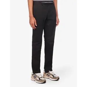Polo Ralph Lauren Belted Tapered Stretch Slim-fit Stretch-cotton Chino Trousers - Polo Black