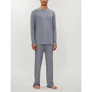 Derek Rose Marlowe Stretch-modal Pyjama Bottoms - Charcoal