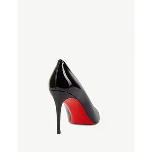 CHRISTIAN LOUBOUTIN Kate 85 Patent Leather Courts - Black