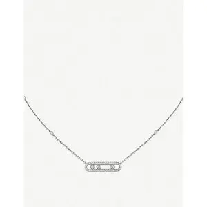 Messika Baby Move Pavé 18ct Gold And Diamond Necklace - White
