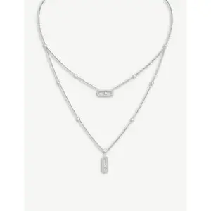 Messika Move 18ct White-gold And Diamond Necklace - White Gold