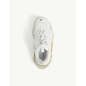 Balenciaga Triple S Suede And Mesh Trainers