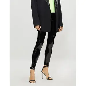Commando Patent Faux-leather Leggings - Black