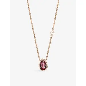 Boucheron Serpent Bohème Rhodolite And Diamond Necklace - Pink