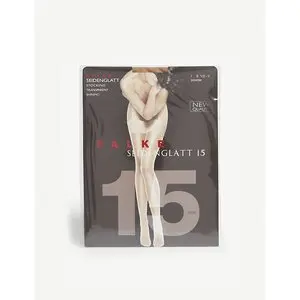 Falke Seidenglatt 15 Knitted Stockings - 4169 Powder