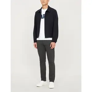 Paige Tapered Stafford Trousers - Iced Black