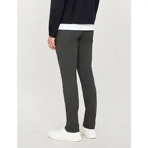 Paige Tapered Stafford Trousers - Iced Black