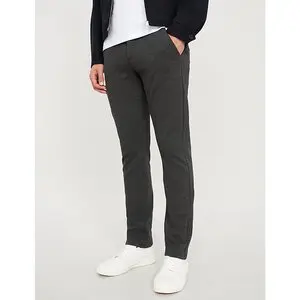 Paige Tapered Stafford Trousers - Iced Black
