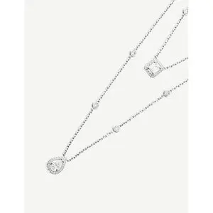 Messika My Twin Diamond And Gold Necklace - White