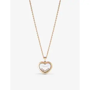 Chopard Happy Diamonds 18ct Rose-gold And Diamond Necklace - 18-carat Rose Gold