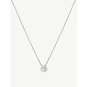 SHAUN LEANE And Diamond Cherry Blossom Pendant Necklace - Silver