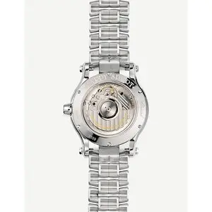 Chopard Happy Sport Stainless Steel And Diamond Watch - Silver